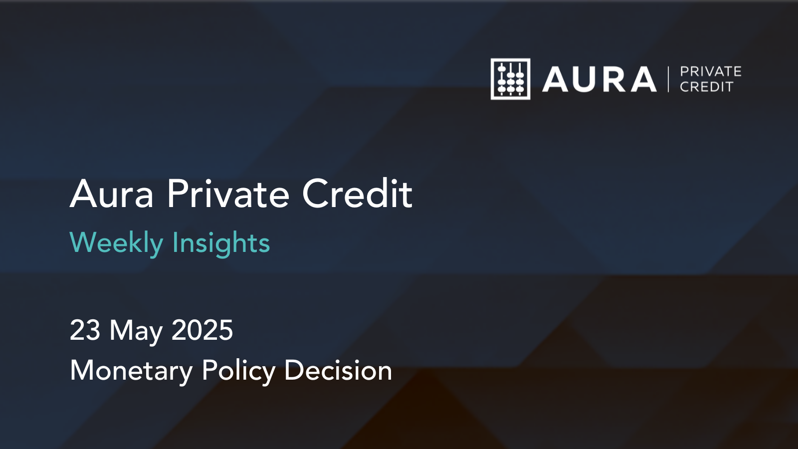 Private Credit Weekly Insights, 23 May 2025